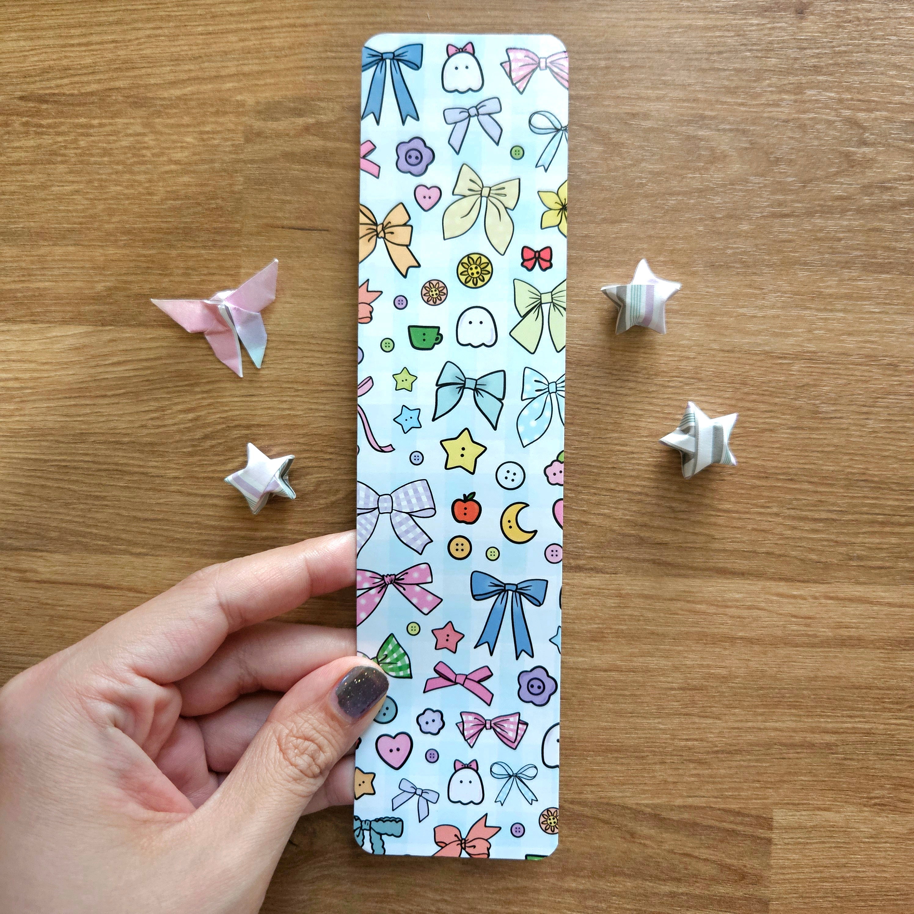 Buttons and Bows Bookmark – Jem and Cozy