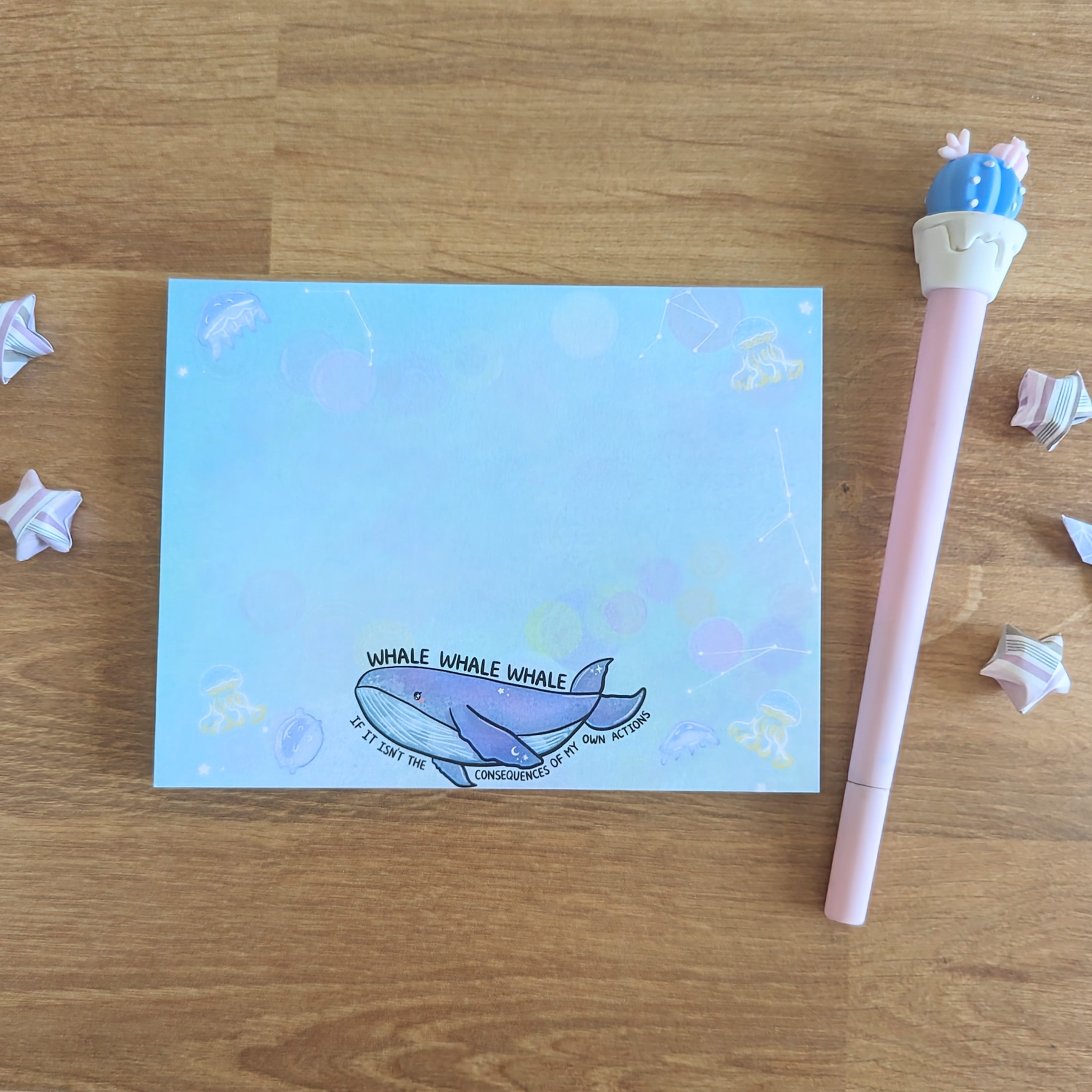 Whale Whale Whale Notepad – Jem and Cozy