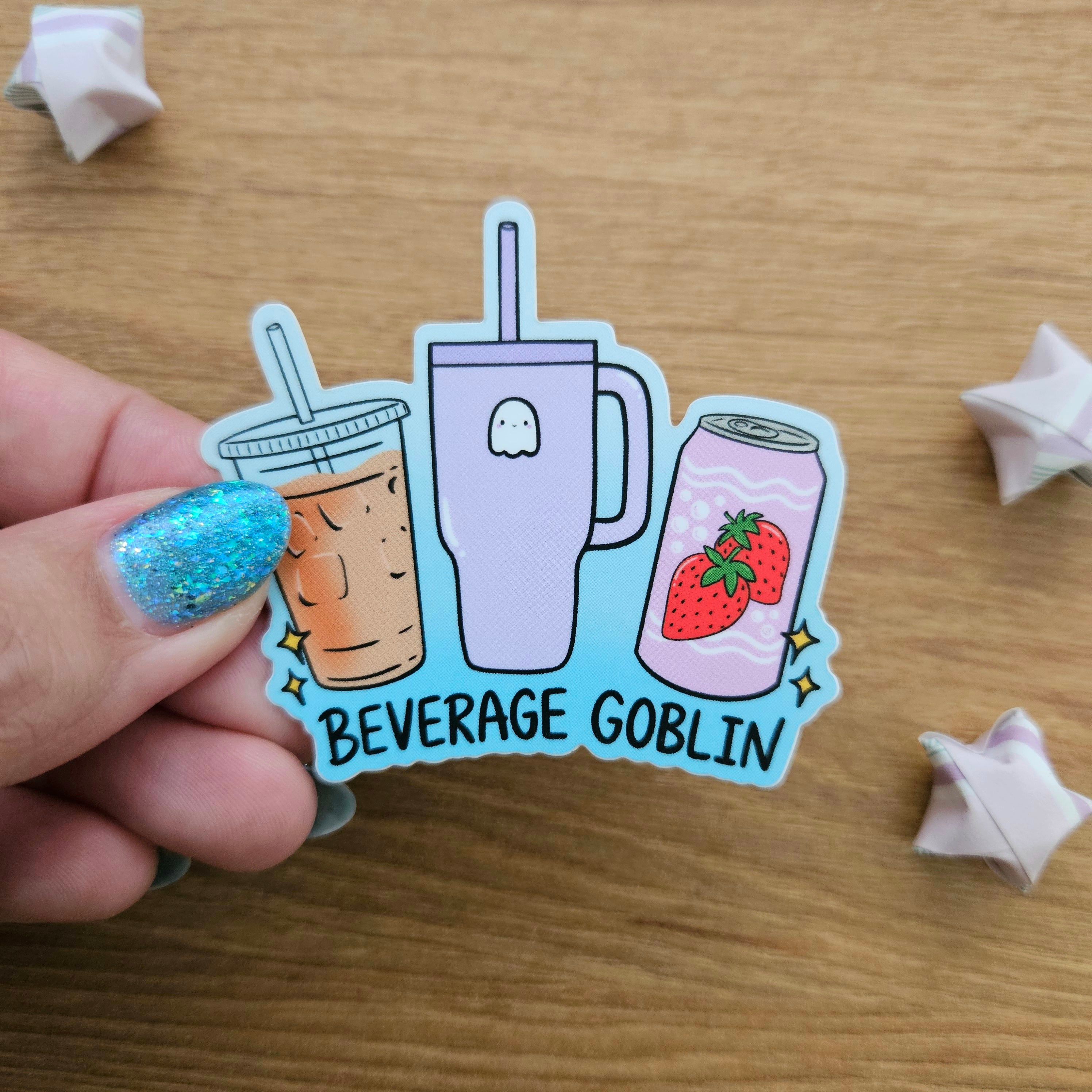 Beverage Goblin Vinyl Sticker – Jem and Cozy