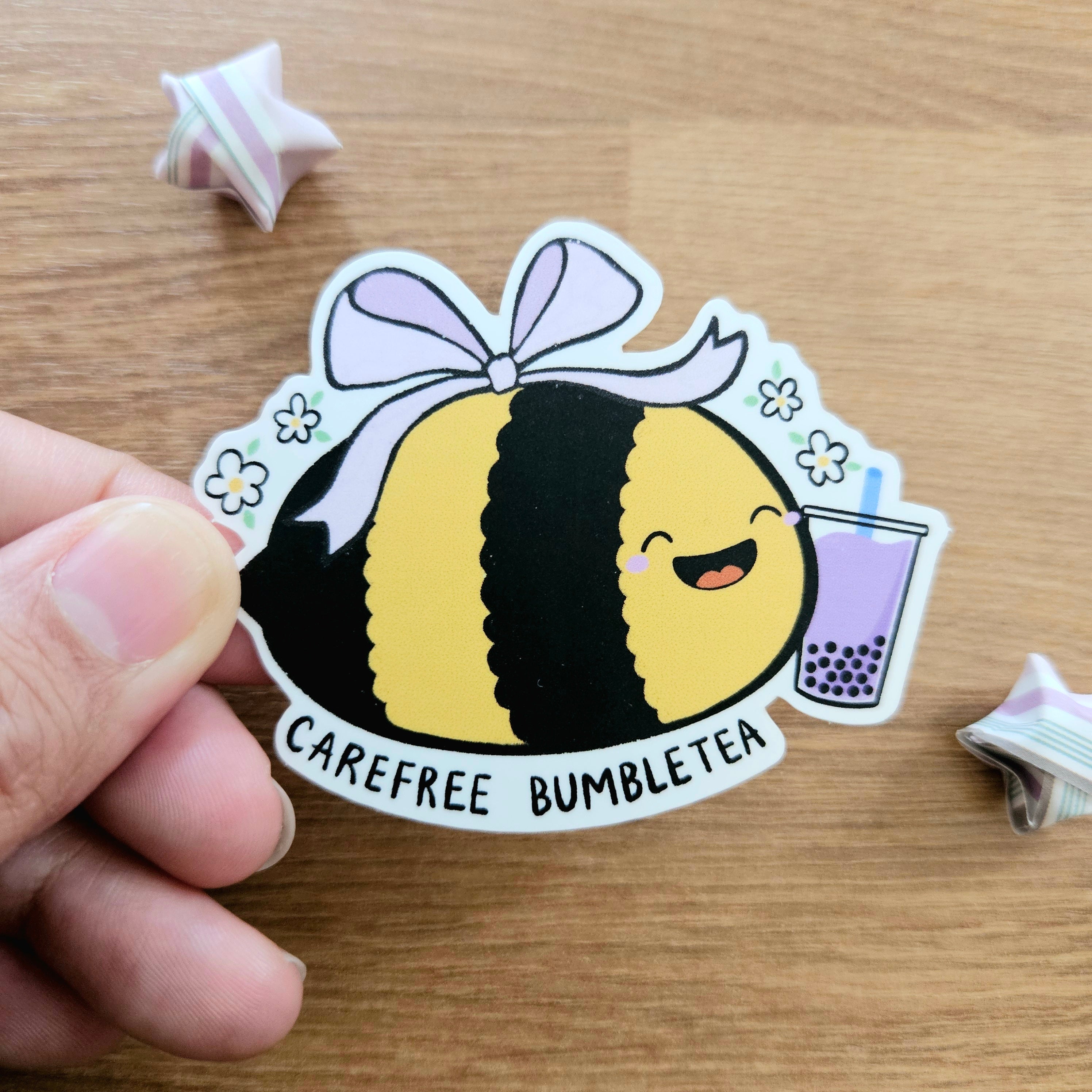 Carefree Bumbletea Vinyl Sticker – Jem and Cozy