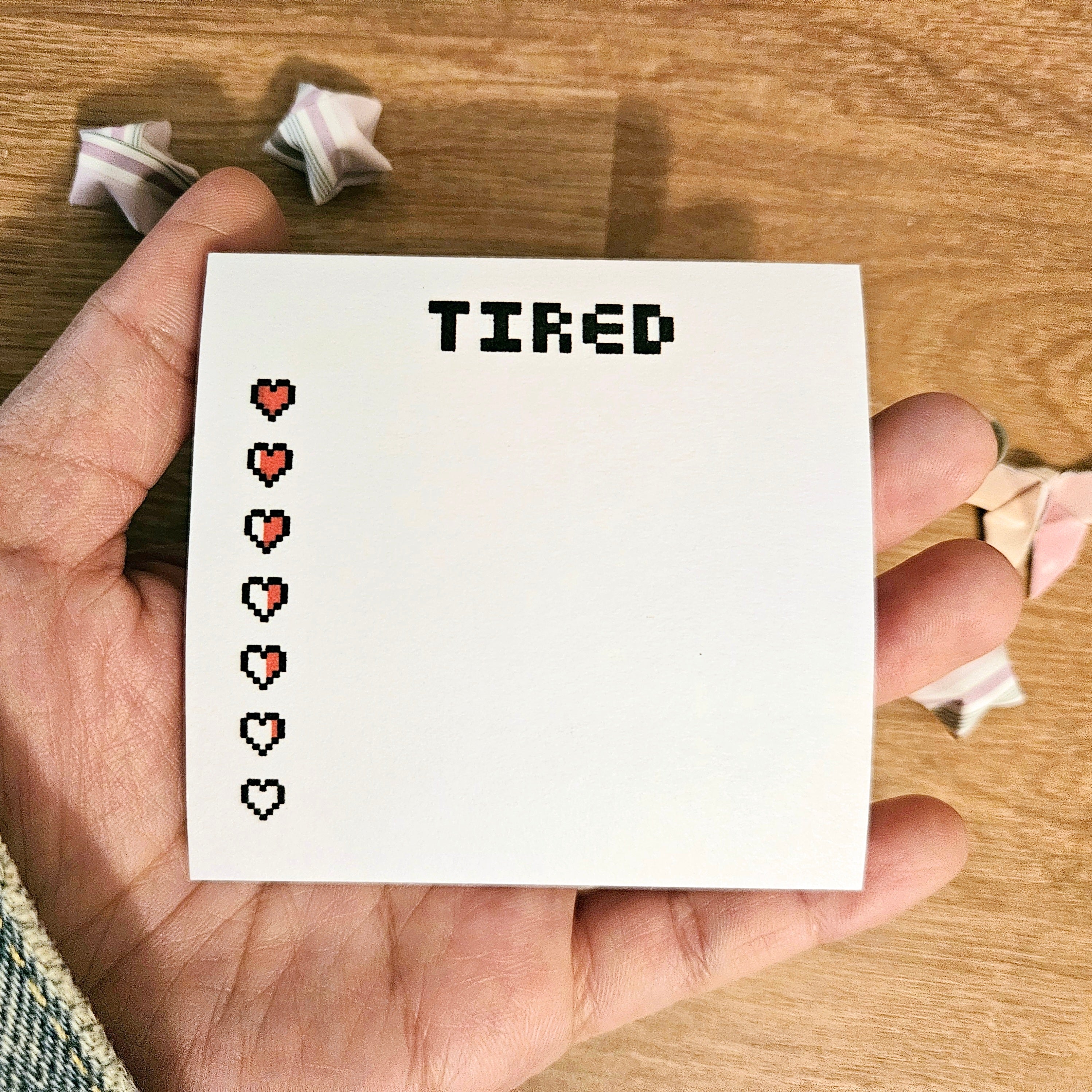 Tired Checklist Sticky Notes – Jem and Cozy