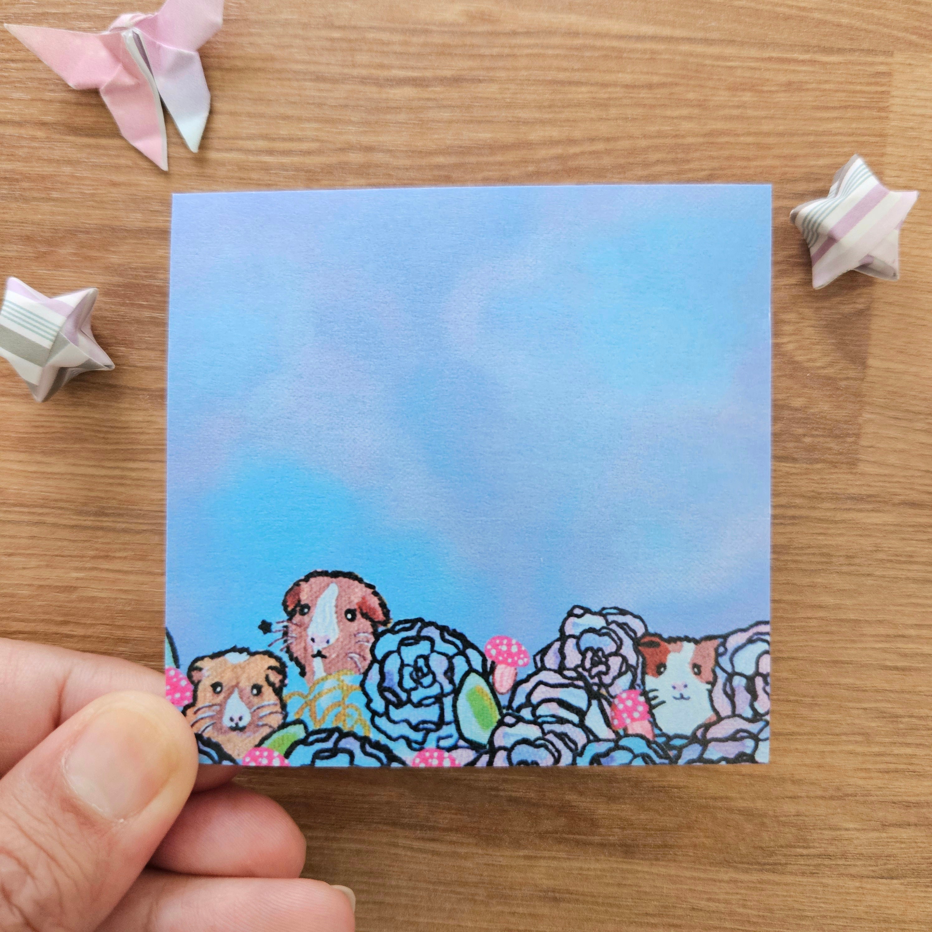 Guinea Pig Garden Sticky Notes – Jem and Cozy