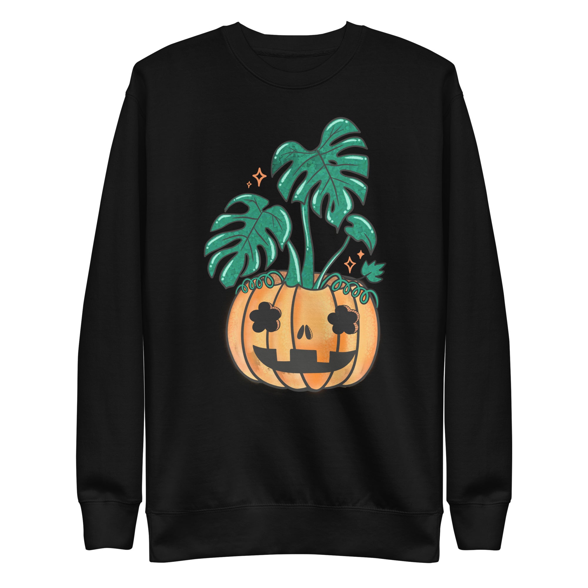 Monstera Jack-O'-Lantern Unisex Premium Sweatshirt – Jem and Cozy