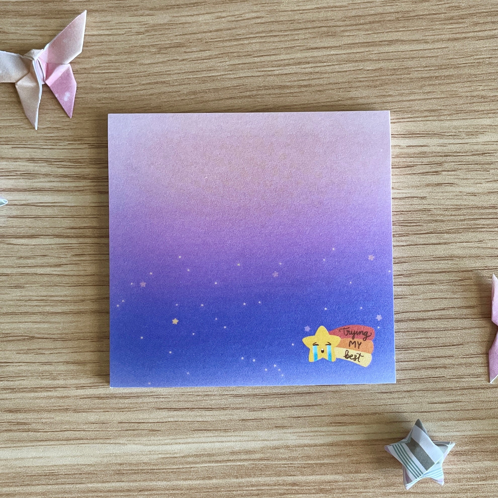 Trying My Best SHOOTING STAR Sticky Notes – Jem and Cozy