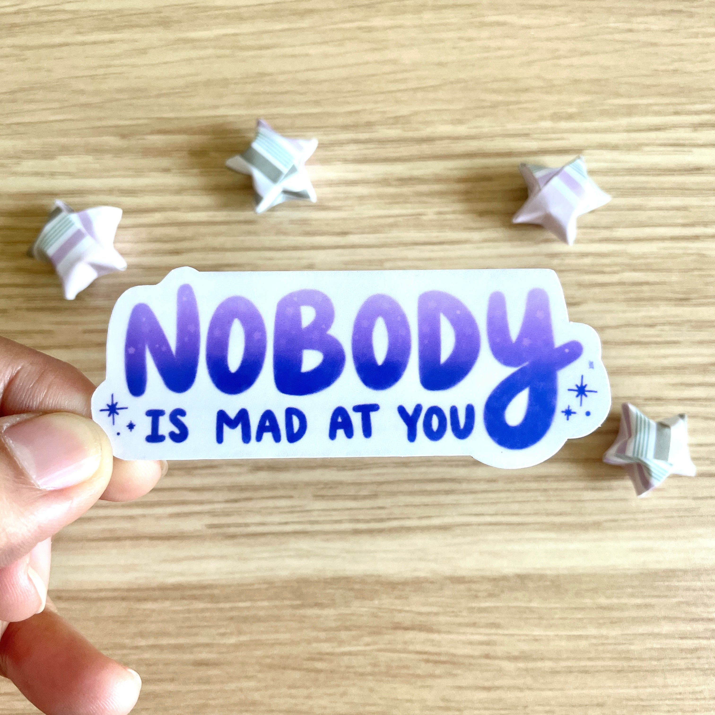 Nobody Is Mad At You Vinyl Sticker – Jem and Cozy