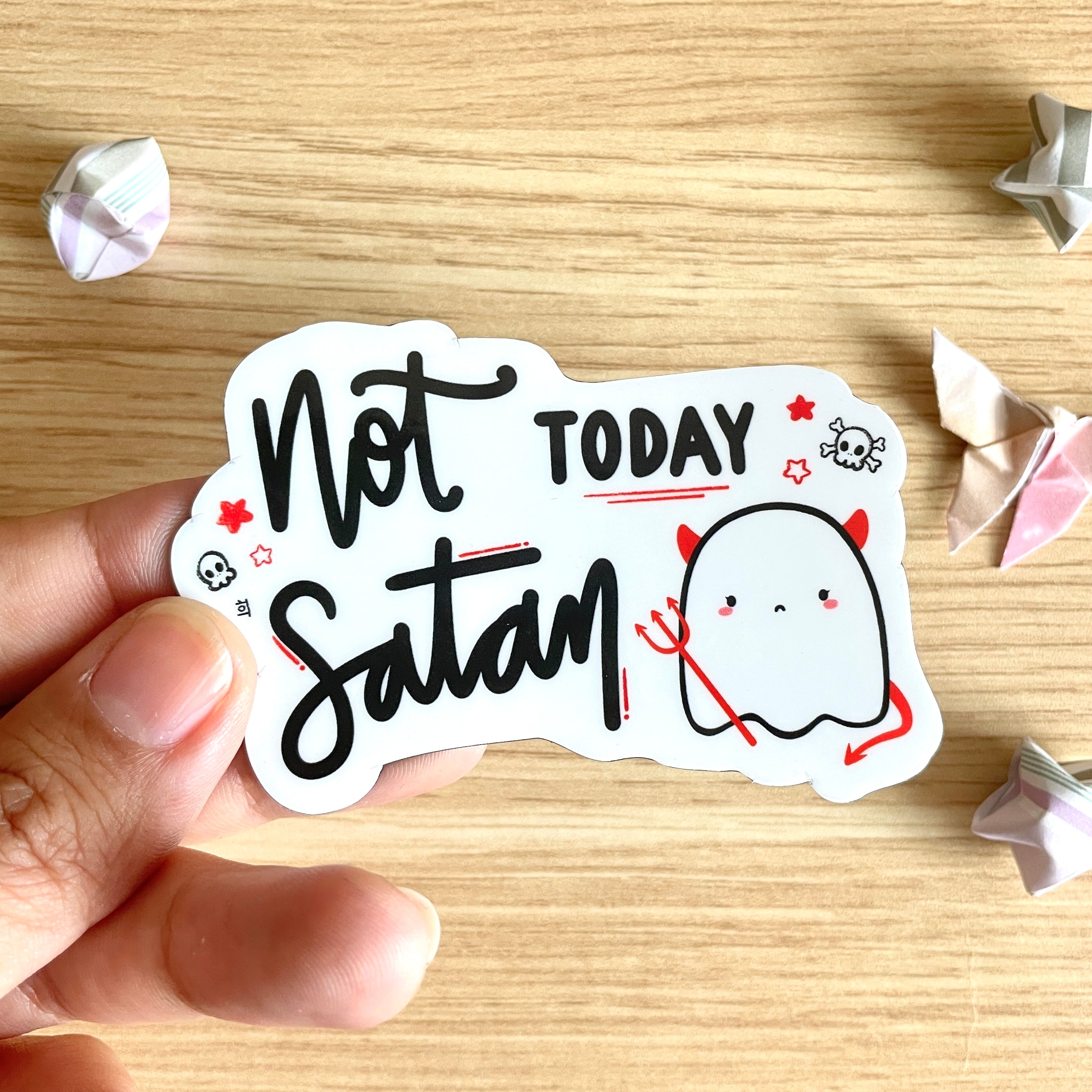 MAGNET: Not Today Satan Magnet – Jem and Cozy